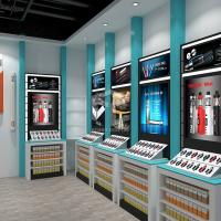 China 10mm Tempered Glass Cigarette Shop Display Shelf OEM Powder Coated for sale