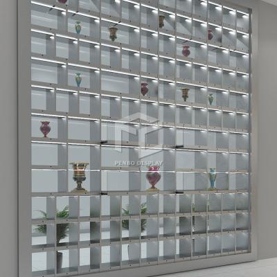 China 16mm Thick MDF Museum Wall Display Cases 6000mm High Wooden Museum Display Cases for sale