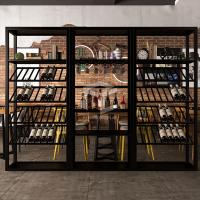 China Commercial Electroplate Wall Mounted Wine Rack Monomer Design EPE Foam Packaging for sale