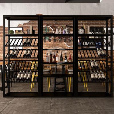 China Commercial Electroplate Wall Mounted Wine Rack Monomer Design EPE Foam Packaging for sale
