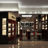 China T5 LED Wine Display Cabinet For Shop 5mm Thick MDF Acceptable for sale