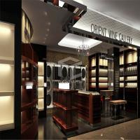China T5 LED Wine Display Cabinet For Shop 5mm Thick MDF Acceptable for sale