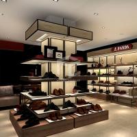 China ODM Shoe Display Stand For Shop 20mm MDF Board All Steel Framing for sale