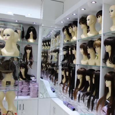China 8mm Tempered Glass Wig Display Case With Adjustable Shelf for sale