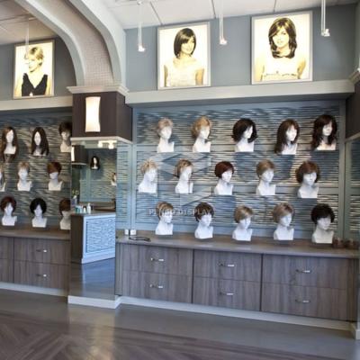 China ODM T5 LED Store Wall Mounted Wig Display Stick Veneering for sale