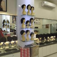 China MDF Head Wig Display Case for sale
