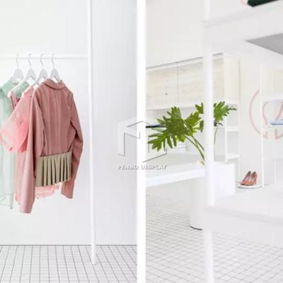 China Lady Clothing Shop Display Furniture Spay Painted Surface Effect for sale
