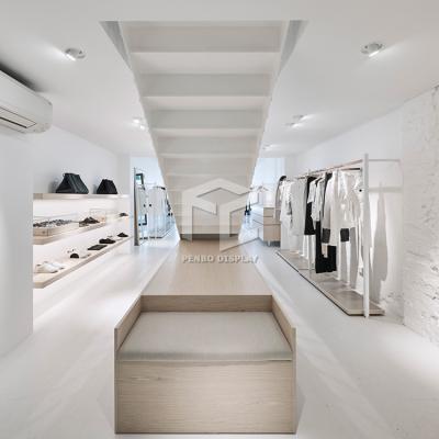 China OEM Clothing Shop Display Furniture 16mm MDF Modern Style for sale