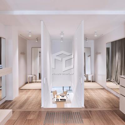 China MDF Clothes Display Stand garment Store Furniture Installation Service for sale