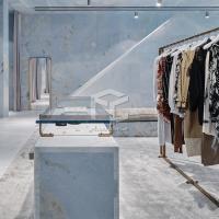 China Electroplates Clothing Shop Display Furniture Garment Display Racks for sale