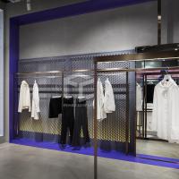 China 1100*550 Tempered Glass Clothing Store Counter Display With 6500K Light OEM for sale