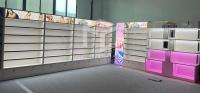 China MDF Skincare Shop Cosmetics Display Showcaes Brushed Spay Painted for sale
