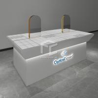 China MDF Optical Shop Display Cabinets 3D Metal Optical Display Showcase For Eyewear for sale
