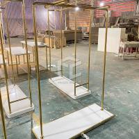 China Veneered Clothing Shop Display Furniture Garment Diplay Rack for sale