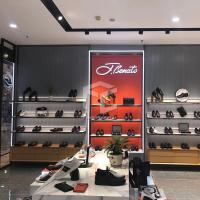China Modern 4 Layers Shoes Display Wall Racks For Store Interior Design for sale