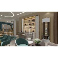 China Custom Luxury Jewelry Store Showcase Furniture Electroplated Brushed for sale