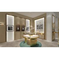 China Custom Luxury Jewelry Store Showcase Furniture Electroplated Brushed for sale
