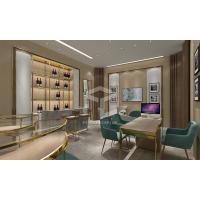 China Custom Luxury Jewelry Store Showcase Furniture Electroplated Brushed for sale