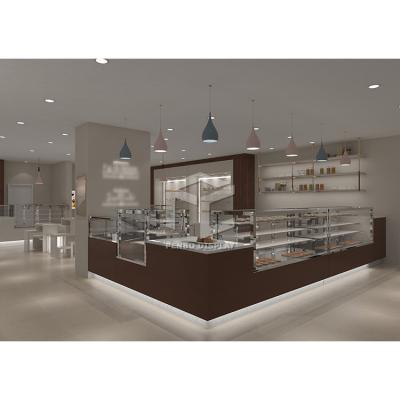 China Laminate White Sweet Shop Display Fittings Candy Store Furniture Counter for sale