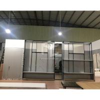 China Gold Color Clothes Display Store Furniture Plywood Stainless Steel Material for sale