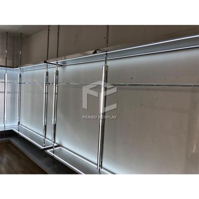 China CNC Clothing Display Rack Powder Coated Display Store Furniture for sale