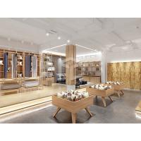 China Custom Metal Bedding Store Display Racks Wooden Home Textile Store Display Cabinet for sale