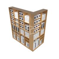China OEM MDF Mobile Phone Display Shelf Cellphone Accessories Shop Design for sale