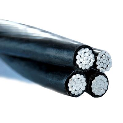 China Insulated XLPE ABC Aluminum Aerial Bundle Conductor Cable Overhead 0.6/1kv for sale