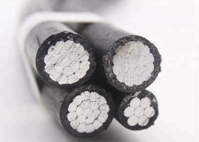China 4 Core XLPE Overhead Insulated Cable Service Drop Quadruplex Overhead Wire for sale