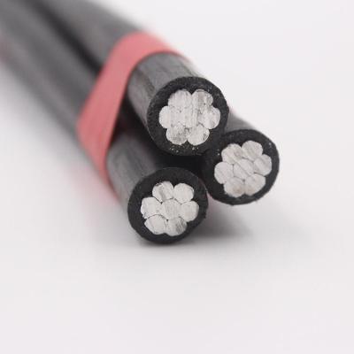 China 6 AWG Aluminum Triplex Overhead Service Drop Cable ASTM B-230  B-231 for sale