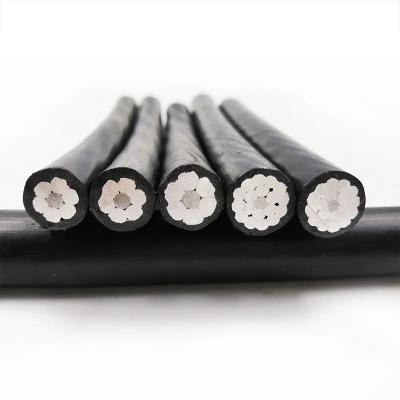 China Architectural Lighting Twisted Aluminum Aerial Bundled Cable For Overhead Laying And Power Transmission Cable for sale