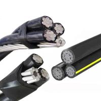 China 1KV PVC / XLPE / PE Insulated Overhead Electric Transmission Aerial Bundled Cable for sale