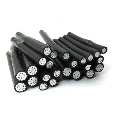 China Aerial Bundled Cable 4 Core 16Mm 35Mm 95Mm Overhead Cable Xlpe Insulated Aluminum Electric ABC Cable for sale