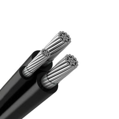 China Aluminum Conductor LV Power Abc Cable XLPE PE LDPE PVC Insulated Overhead Duplex Triplex Quadruplex Service Drop Cable for sale