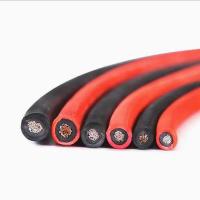 China Tinned Copper XLPE Solar PV Cable 2.5-185mm2 Black Red TUV Certified 1000/1800V DC Rating for sale