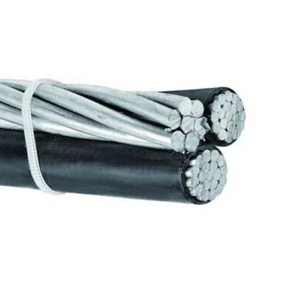 China 2*16 4*16 ABC Overhead Aluminum Conductor Cable Twisted Aluminum Cable for sale