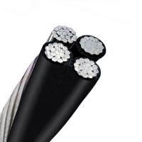 China Aluminum Conductor Abc Cable XLPE PE LDPE PVC Insulated Overhead Duplex Triplex Quadruplex Service Drop Cable 4x70mm2 50mm2 for sale