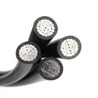 China LV ABC Low Voltage Aerial Bundle Cable Aluminum/Aluminum Alloy Core 0.6/1kV Overhead Installation Customizable for sale