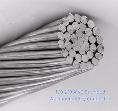 China 1/0 2/0 AWG Stranded Aluminum Alloy Conductor Cable Bare Conductor AAC/ACSR/ABC/AAAC Aluminum Electrical Wire for sale