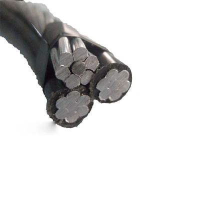 China IEC60502 Quadruplex Service Drop Cable 16-185mm² with XLPE Insulation and 61-332A Current Rating for sale