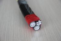 China Triplex XLPE Insulated Aluminum Aerial Cable IEC 60502 Standard 600V with 45-60 Mil Insulation Thickness for sale