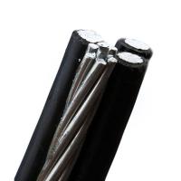 China Quadruple Standard Aluminum Aerial Bundle Conductor 0.6/1 KV Low Voltage Overhead Cable with XLPE/PVC/PE Insulation for sale
