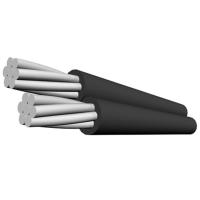 China 2 Core Double Insulated Low Voltage Outdoor Cable 0.6/1 KV XLPE Aluminum Conductor for Overhead Power Distribution for sale