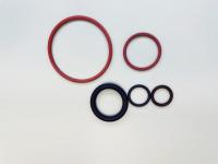China PTFE Coated Rubber O-Rings AS568 ISO 3601 Approved Flat Seals with Low Friction Non-Sticky Surface for sale