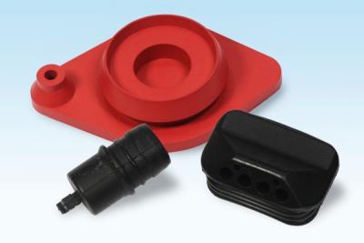 China SI FKM EPDM Custom Molded Rubber Parts with -60℃ to 330℃ Temperature Range and 40°-90° Hardness Options for sale