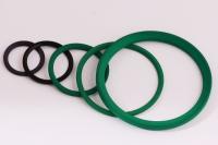 China FKM DIN 3869 ED Ring Water Pipe Seal Green Brown 60MPa Wear Resistant for sale
