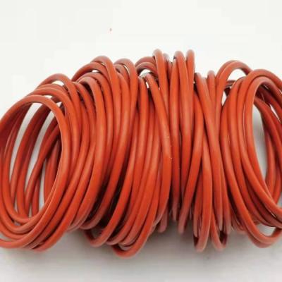 China Red Silicone Rubber O-Rings AS568 JIS Standard Heat Resistant Seals for Appliances for sale