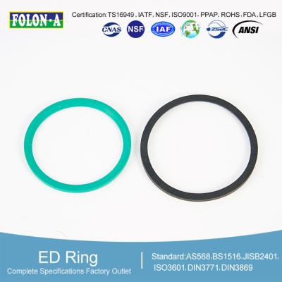 China DIN 3869 FKM Profile Ring ISO 3601-1 Tolerance 70-80 Shore A Wear Resistant for sale