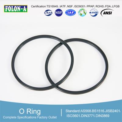China Black EPDM O Rings for Automobile Brake Fluid -50 to 250°C Excellent Ozone Resistance for sale