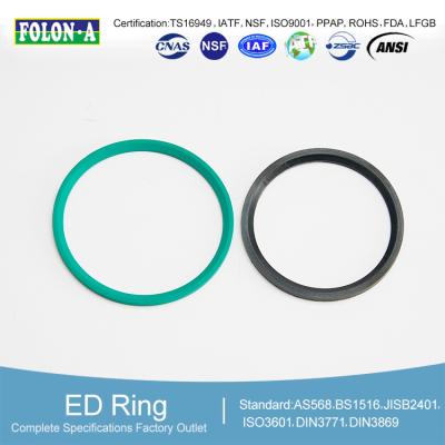 China DIN 3869 Profile Rings ISO 3601-1 Tolerance 70 to 80 Hardness 30 MPa Service Pressure for sale